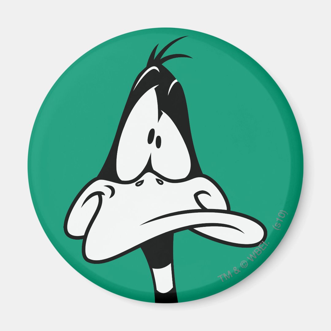Confused DAFFY DUCK™ Face Magnet | Zazzle