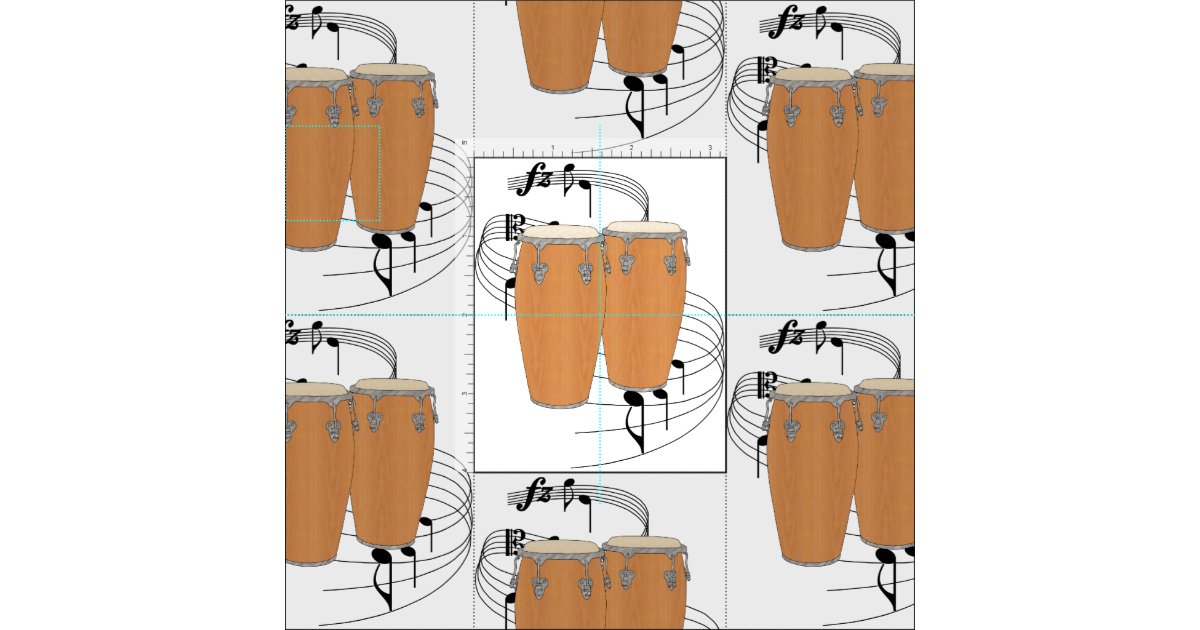 Conga Drums Fabric | Zazzle
