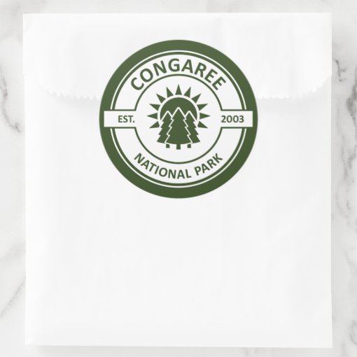 Congaree National Park Classic Round Sticker | Zazzle
