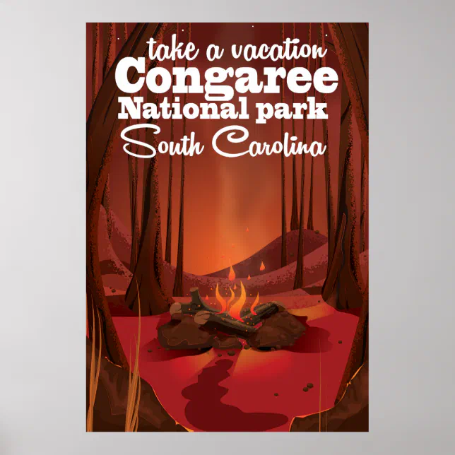 Congaree National park travel poster | Zazzle