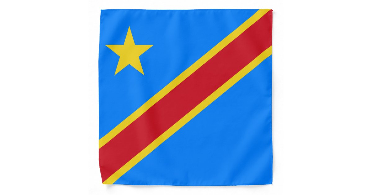 Congo Kinshasa Flag Bandana | Zazzle