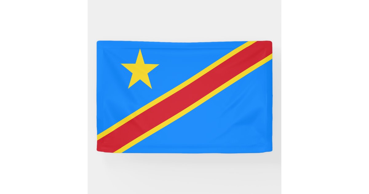Congo Kinshasa Flag Banner | Zazzle