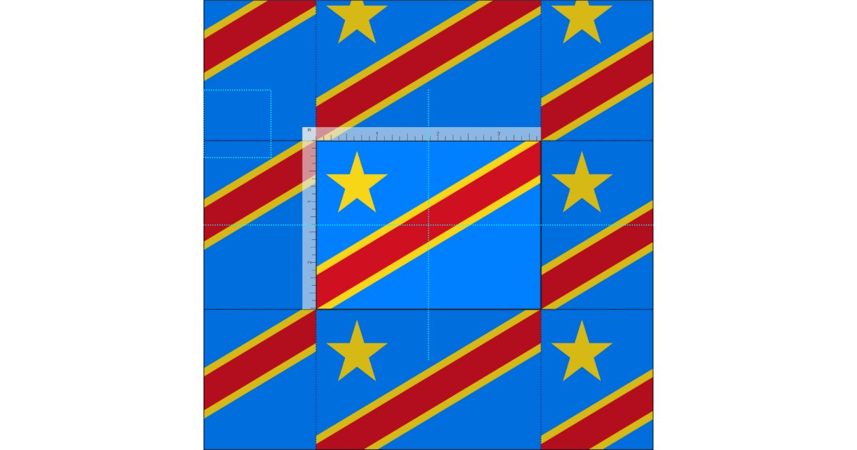 Congo Kinshasa Flag Fabric | Zazzle