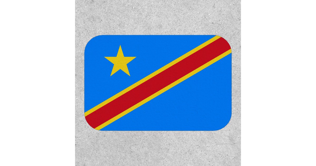 Congo Kinshasa Flag Patch | Zazzle