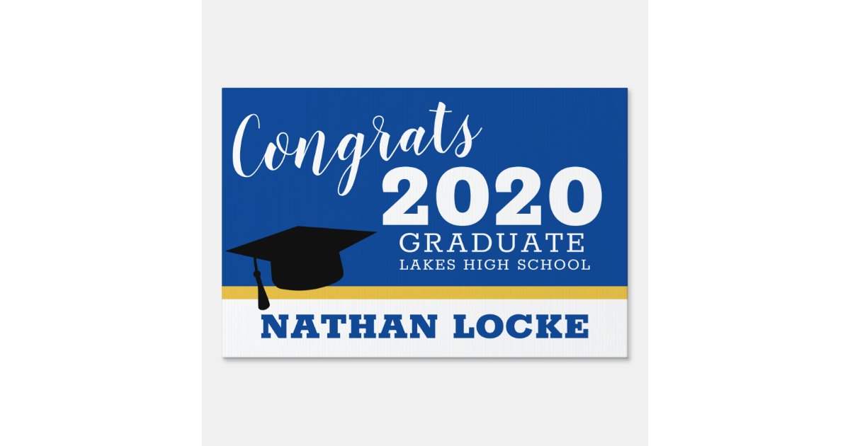 Congrats 2020 Graduate Sign | Zazzle