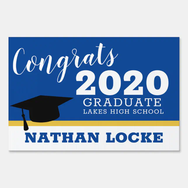 Congrats 2020 Graduate Sign | Zazzle