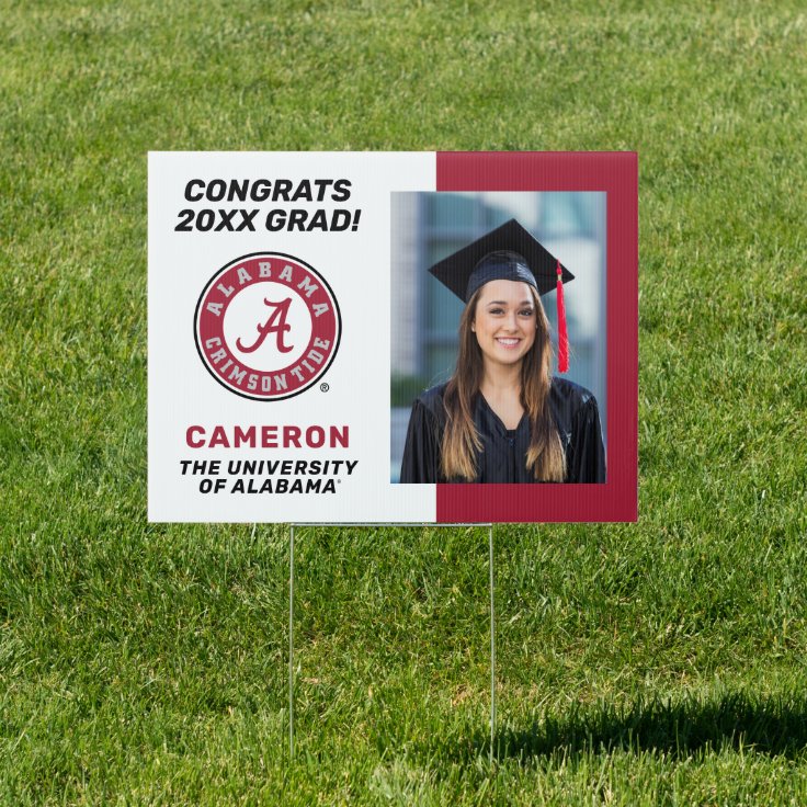 Congrats Alabama Graduate - Photo Sign | Zazzle