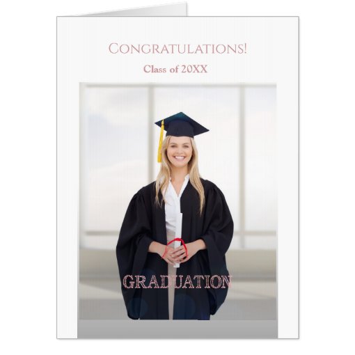 Congrats Big Oversized Photo Collage Graduation Card | Zazzle