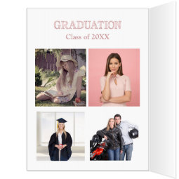 Congrats Big Oversized Photo Collage Graduation Card | Zazzle