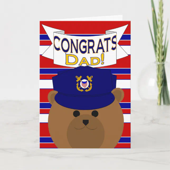 Congrats - Coast Guard - Dad / Father Card | Zazzle