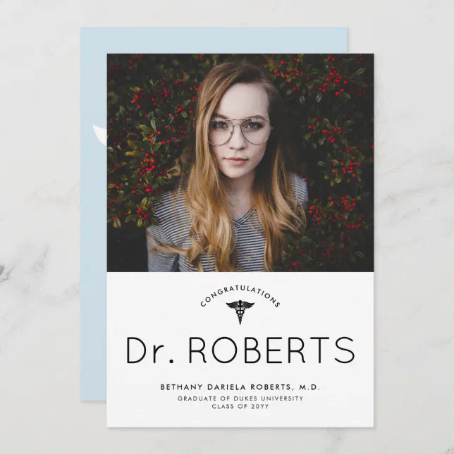 Congrats Doc Graduation Announcement | Zazzle