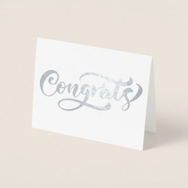 Congrats Foil Card | Zazzle