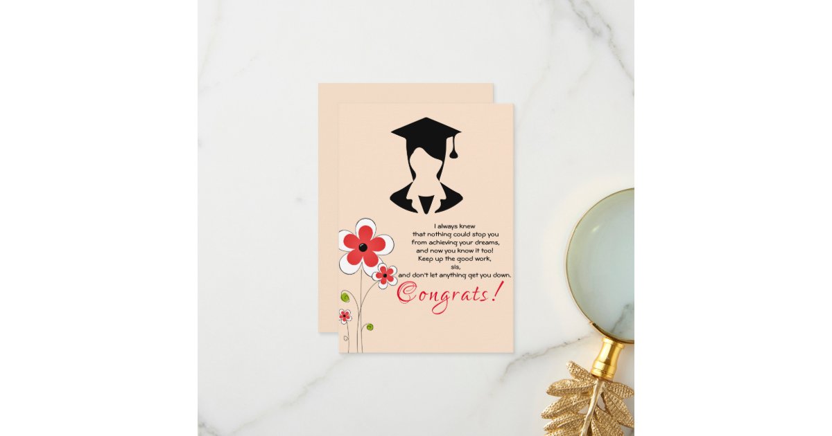 Congrats for the graduation thank you card | Zazzle