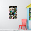 CONGRATS GRAD 35 Photo Collage Black Poster | Zazzle