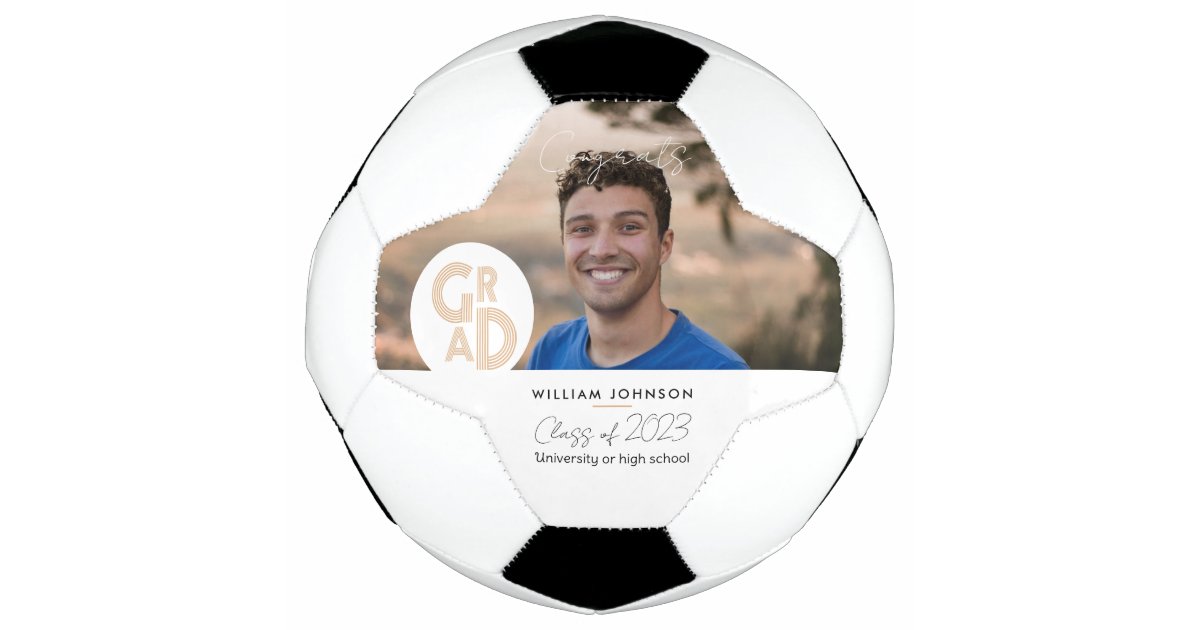 Congrats Grad Class of 2023 Soccer Ball | Zazzle