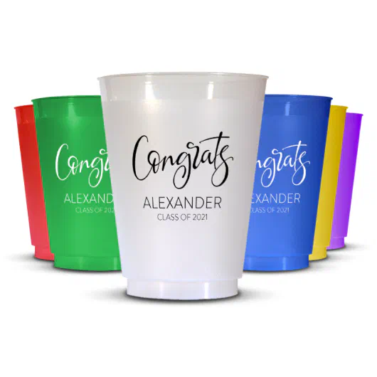 Congrats Grad Cup - Set Of 50 | Zazzle