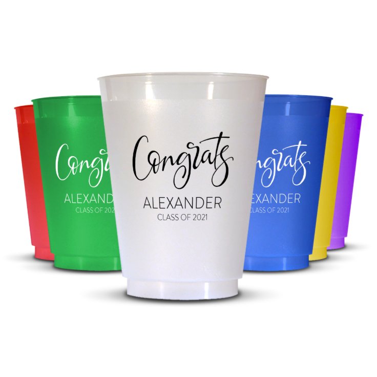 Congrats Grad Cup - Set Of 50 | Zazzle