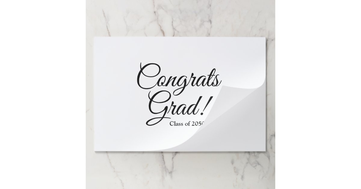 Congrats grad custom class year party placemats | Zazzle
