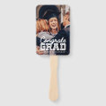 Congrats Grad Modern Simple Preppy Photo Hand Fan | Zazzle