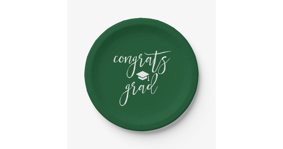 Congrats Grad Paper Plates | Zazzle