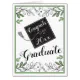 Congrats Graduate Fancy Script and Floral Card | Zazzle