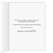 Congrats Graduate Fancy Script and Floral Card | Zazzle