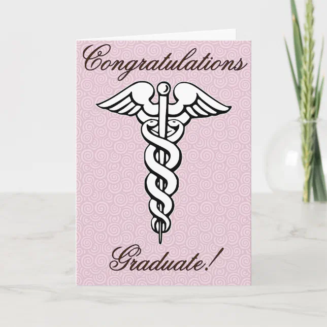 Congrats, Graduate, Medical Field Card | Zazzle