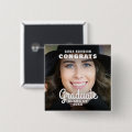 Congrats Graduate | Photo Graduation Button | Zazzle