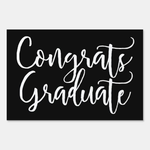 Congrats Graduate Sign | Zazzle