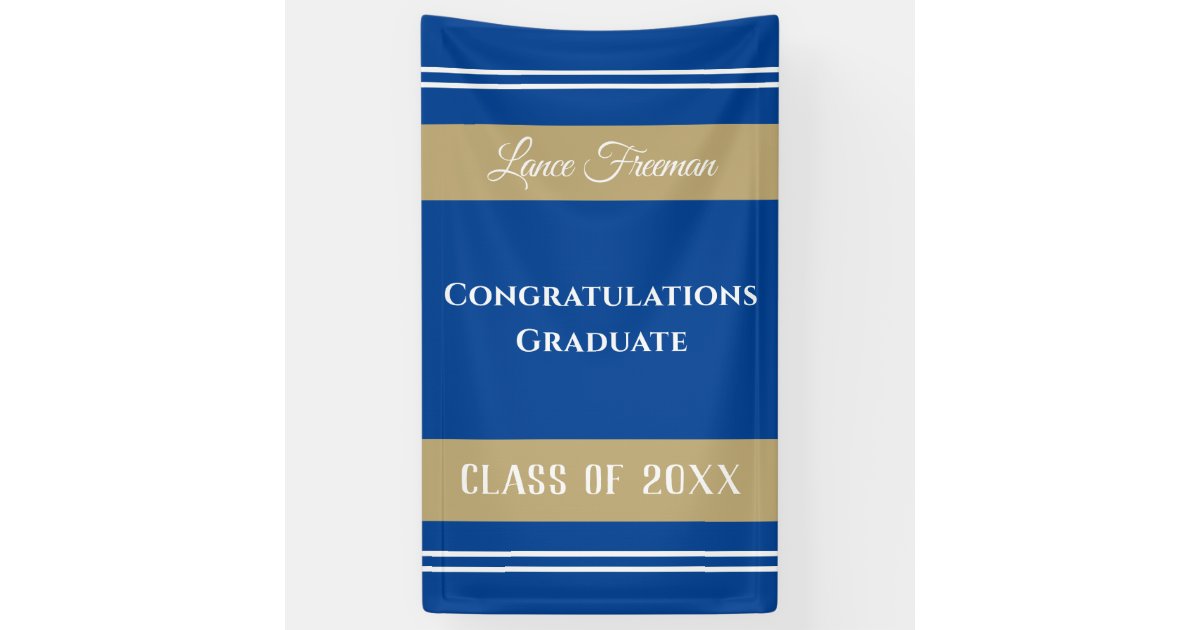 Congrats graduate vertical banner | Zazzle