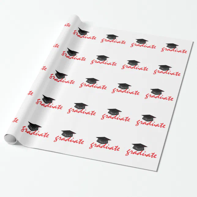 Congrats Graduate Wrapping Paper | Zazzle