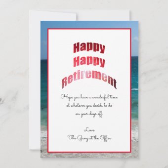 Congrats Happy Retirement Office Staff Card | Zazzle
