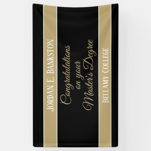 Congrats! Master's degree banner | Zazzle