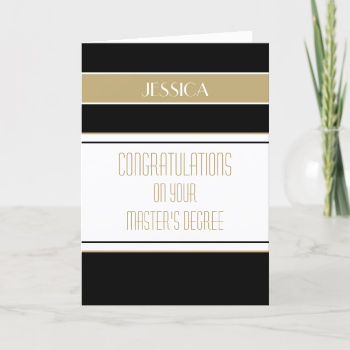 Congrats Master's degree Graduation card | Zazzle.com