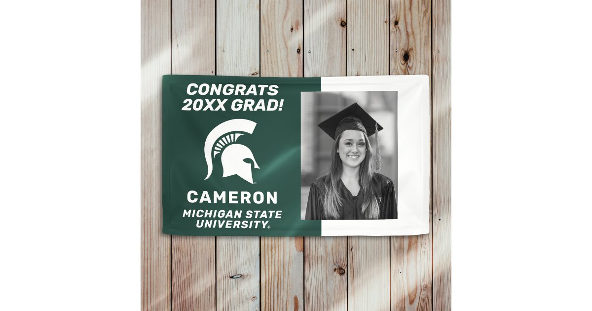 Congrats MSU Michigan State Grad - Photo Banner | Zazzle