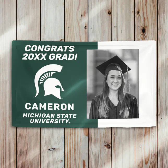 Congrats MSU Michigan State Grad - Photo Banner | Zazzle