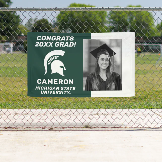 Congrats MSU Michigan State Grad - Photo Banner | Zazzle