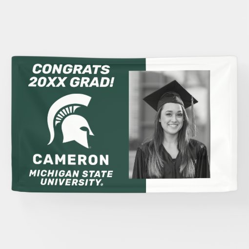 Congrats MSU Michigan State Grad - Photo Banner | Zazzle