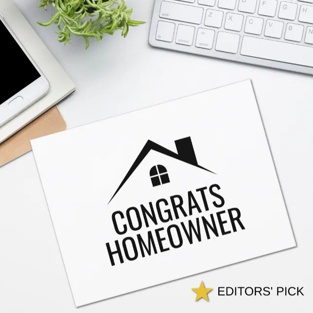 Congrats New Homeowner Real Estate Postcard | Zazzle
