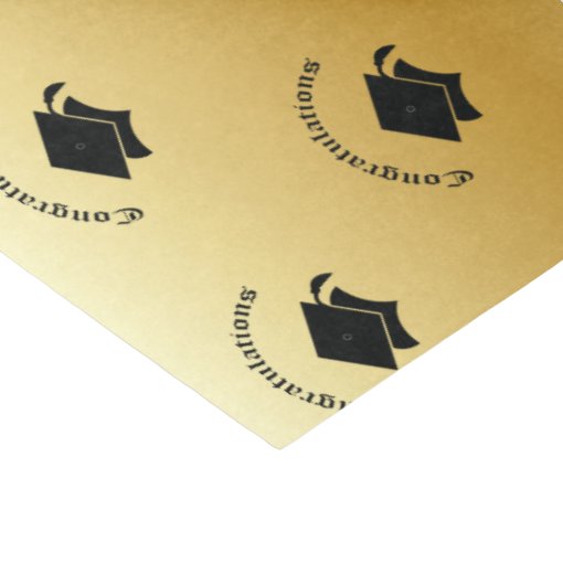 Congrats on Graduation Gold Tissue Paper | Zazzle