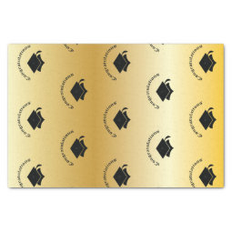 Congrats on Graduation Gold Tissue Paper | Zazzle