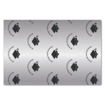 Congrats on Graduation Silver Tissue Paper | Zazzle