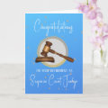 Congrats on Retirement as Superior Court Judge Card | Zazzle