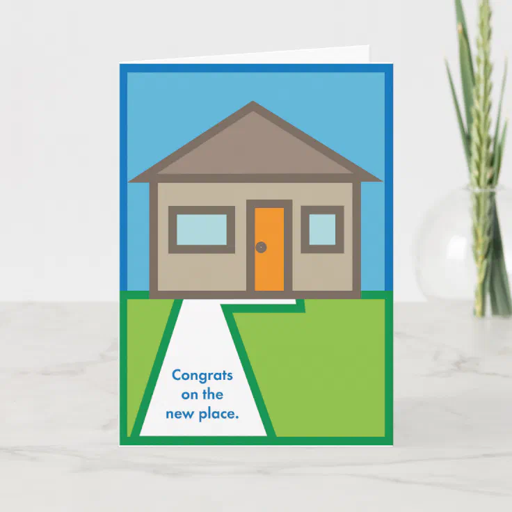 Congrats on the New Place Card | Zazzle