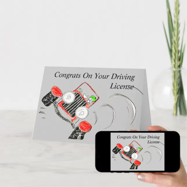 Congrats On Your Driving License Card | Zazzle