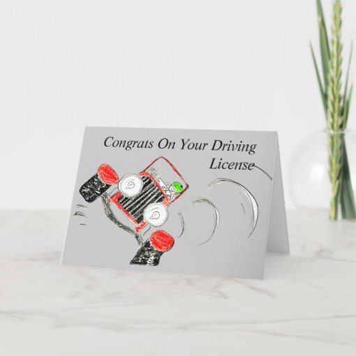 Congrats On Your Driving License Card | Zazzle