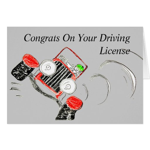 Congrats On Your Driving License Card | Zazzle