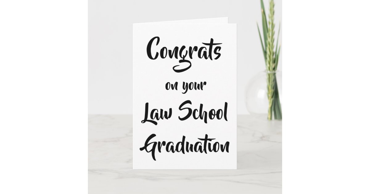 Congrats on your Law School Graduation Card | Zazzle.com