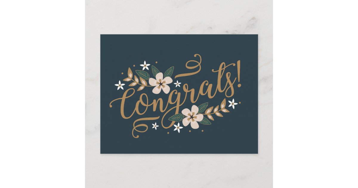 Congrats Postcard | Zazzle