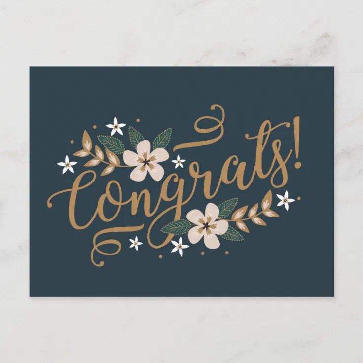 Congrats Postcard | Zazzle